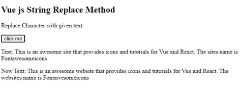 Vue Replace String Danatec