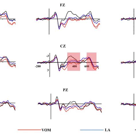 Grand Average Erp Waveforms Recorded At Object For The Chosen