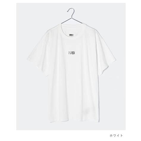 エムエム6 Mm6 S52gc0275 S24312 Tシャツ メンズ トップス メゾンマルジェラ 半袖 カットソー ナンバーロゴ ズーム