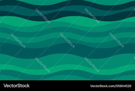 Serene Teal Wave Pattern Background Perfect Vector Image