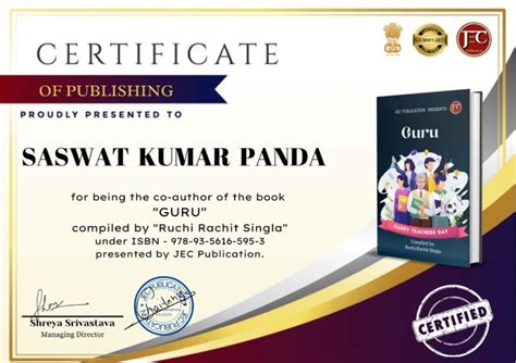 Saswat Kumar Panda On Linkedin Opportunity Work Jecpublication Writer