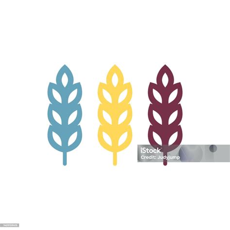 Symbole Du Riz Vecteur Symbole Du Blé Papier Peint Conception De Logo