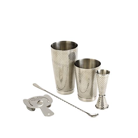 Diamond Lattice Basic Set Stainless Steel Barfly® Mixology Gear By Mercer