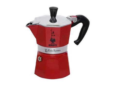 Bialetti Moka Pot 3 Cups Red Cafelax