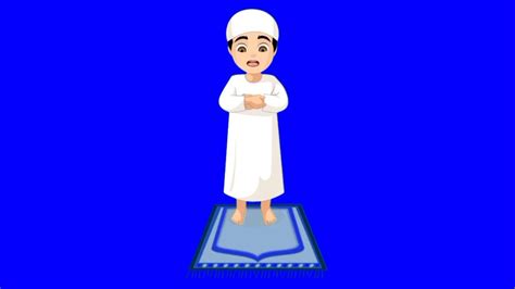 كروما كرتون طفل يصلي Youtube