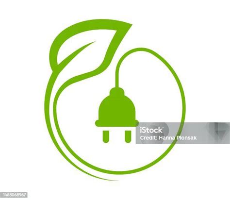 에너지 절약 아이콘입니다 에코 파워 아이콘입니다 녹색 전기 플러그 에너지 효율성 벡터 그림입니다 콘센트에 대한 스톡 벡터 아트 및 기타 이미지 Istock