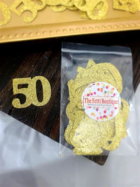 50th Birthday Confetti 50th Birthday Party Decorationsage