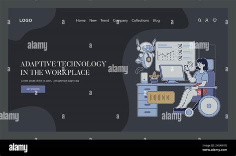 Inclusion In Workplace Concept Illustration Of A Person In A