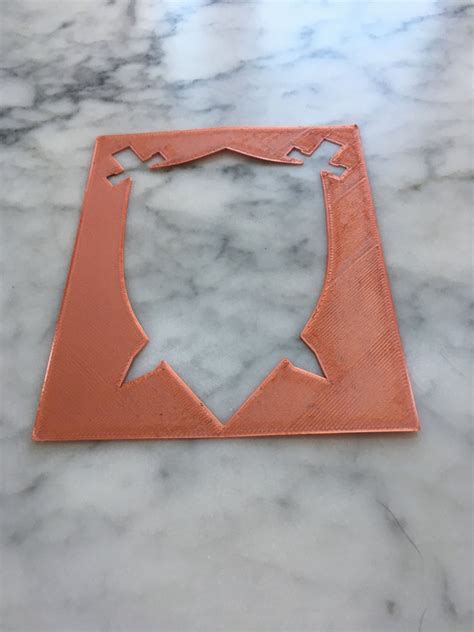 3d Printed Sword With Shield Stencil Etsy