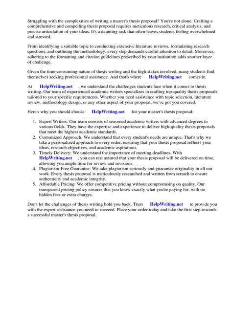 Masters Thesis Proposal Sample Pdf Thesis Methodology