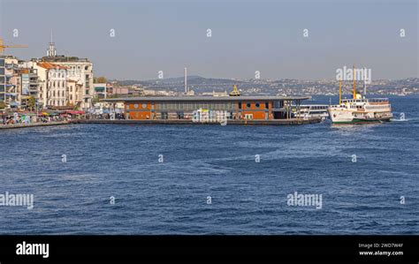 Istanbul Turkey October 20 2023 Passenger Ferry Terminal At