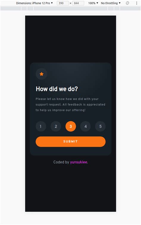 Github Yunsuklee Interactive Rating Component