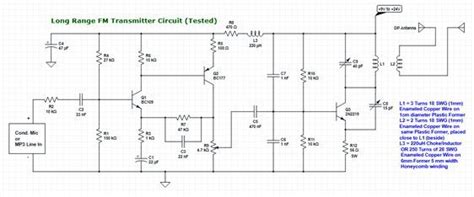 Long Range Powerful FM Transmitter Circuit Diagram Tested And Working