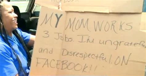 Mother Shames Sons With Signs After Finding Gang Themed Facebook Posts