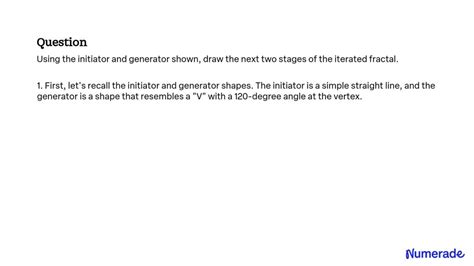 Solvedusing The Initiator And Generator Shown Draw The Next Two