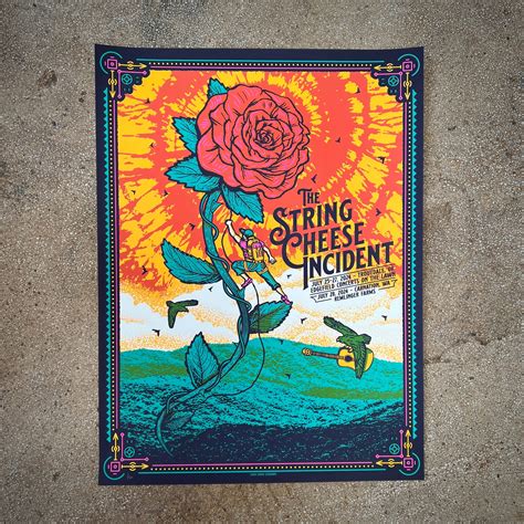 String Cheese Incident Northwest Run 2024 Status Serigraph