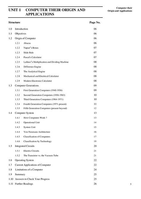 unit 1 introduction to computer unit 1 computer their origin and