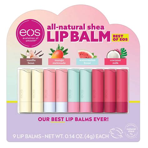 Eos Best Of Eos Lip Balm 9 Sticks Walmart