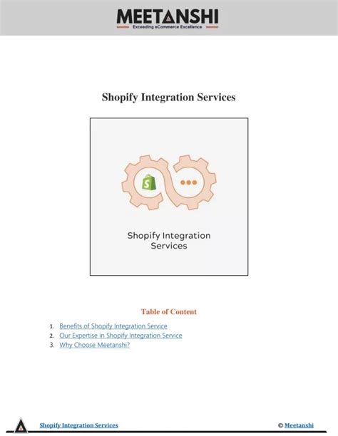 Ppt Shopify Integration Services Powerpoint Presentation Free
