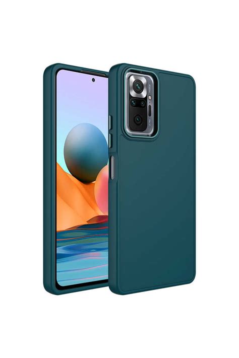 Vip Case Xiaomi Redmi Note 10 Pro Parlak Metal Detaylı Tuşu Kolay