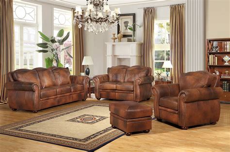 Leather Italia Arizona Sofa And Loveseat Set Woptions