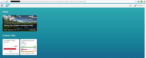 creating custom tiles with sap hana ui integration sap community