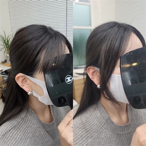 Wstarsalon 창원상남동w스타살롱 앞머리붙임머리 탄머리 잘못짤린 앞머리 앞머리숱보강