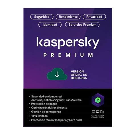 Kaspersky Premium Total Security 1 Dispositivo 1 Usuario 1 Año
