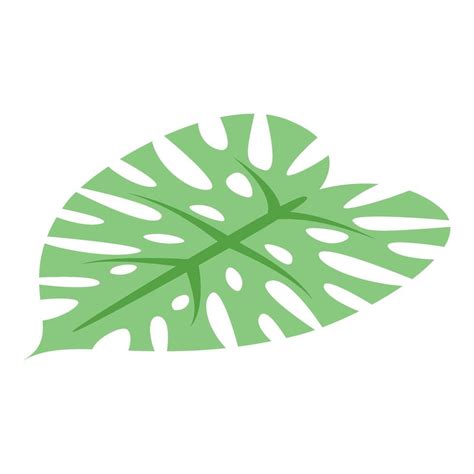 Single Beach Leaf Icon Isometric Vector Monstera Tropical 40270301