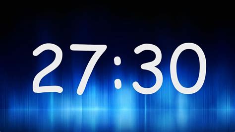 27 30 Minutes Timer Countdown From 27min 30sec Youtube