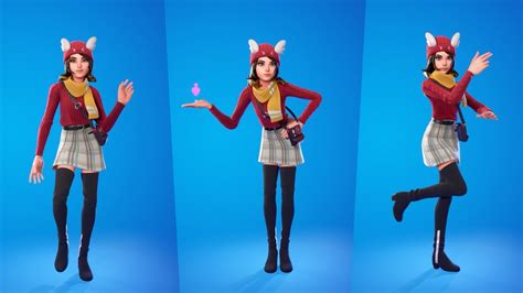 Winter Wonder Skye Skin Showcase With Emotes And Dances Fortnite Chapter 4 Skins Winter Skye
