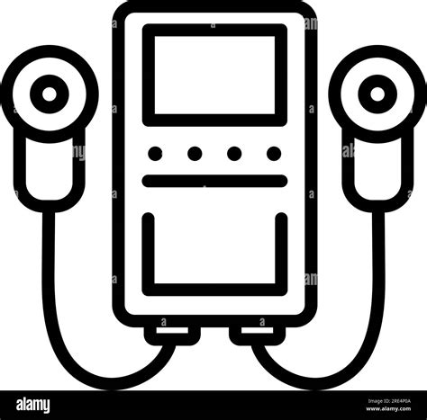 Magnetic Therapy Device Line Icon Vector Magnetic Therapy Device Sign