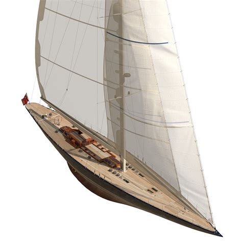 J Class Yacht Endeavour 3d Model On Behance