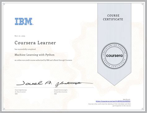 Machinelearning Datascience Python Ibm Certificationcomplete