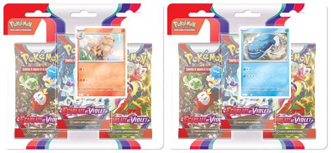 Acheter Pokémon Jcc Écarlate Et Violet Pack Blister De 3 Boosters