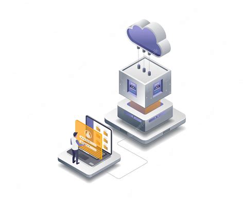 premium vector flat isometric illustration concept man controlling