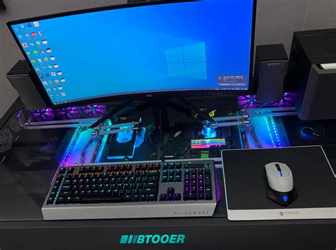 Homemade Tempered Glass Side Panel Desktop Computer Desk Rgb Atx Pc Case Desktop Computer Gaming