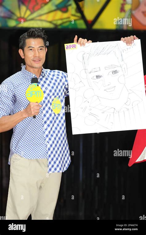 Singer And Actor Aaron Kwok Attends Romero Britto Art Activity In Hong Kong China On Sunday July