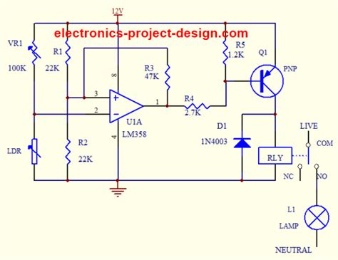 Light Dependent Resistor Application Circuit