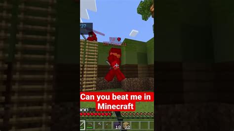 Can You Beat Me In Minecraft Youtube