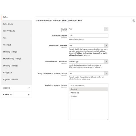 Magento 2 Extension Low Order Fee Minimum Order Surcharge