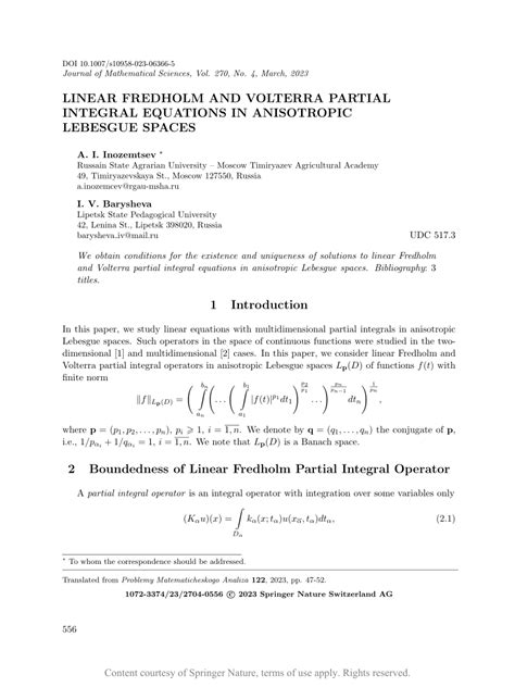 Linear Fredholm And Volterra Partial Integral Equations In Anisotropic