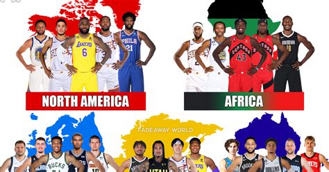 The Best Nba Starting Five From Every Continent Fadeaway World