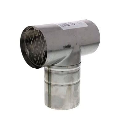 Z Flex Z Vent 3 Vent Termination Tee Stainless Steel Venting