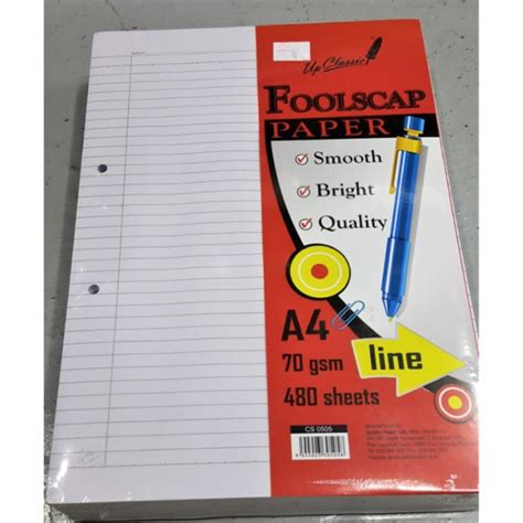A4 480 Sheets Foolscap Paper 70gsm A4 480 Keping Kertas Kajang