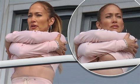 Jennifer Lopez Flashes Her Toned Midriff And Major Underboob In Pink