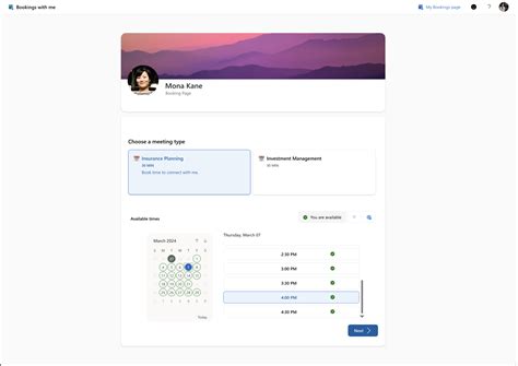 在個人預約頁面中自定義橫幅影像 Microsoft Learn
