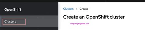 Install Local Openshift Cluster 417 Using Crc Computingforgeeks