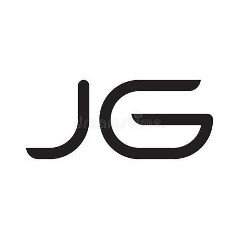 JG Or GJ Initial Letter And Graphic Name JG Or GJ Monogram For Wedding Couple Logo Monogram