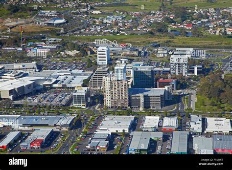 Manukau City Centre Auckland North Island New Zealand Aerial Stock